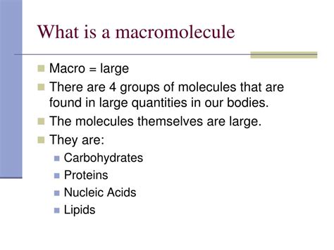 Ppt The Structure And Function Of Macromolecules Powerpoint