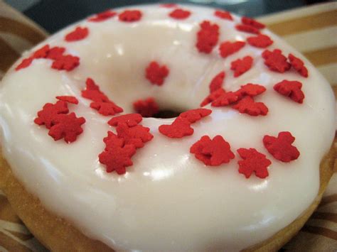 Tim Hortons Canada Day Glazed Donut Yummy Canada Day Party Tim