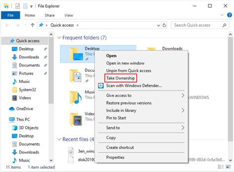 introduction to add take ownership to the right click menu minitool