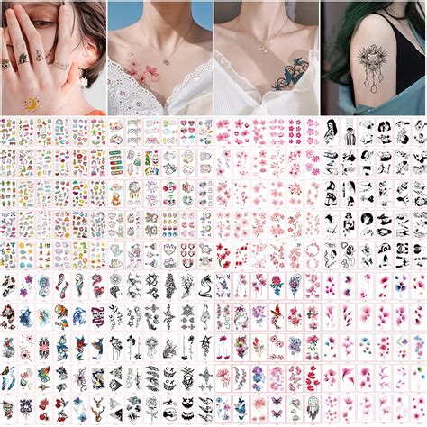 30pcs Set Sexy Fake Tattoo Hands Arm Body Waterproof Temporary Tattoos