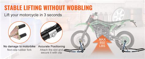 Vevor Motorcycle Front And Rear Stand Lift 850 Lbs Spoolift Paddock