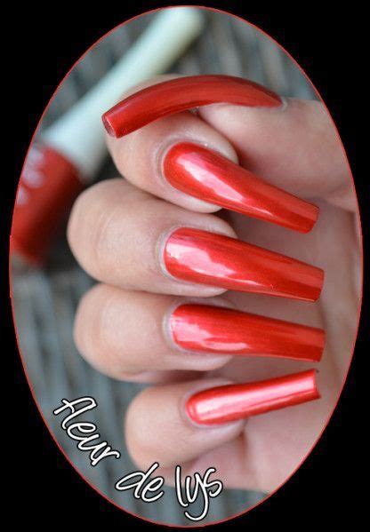 Pin By Jeff Parker On Curved Nails Long Red Nails Curved Nails