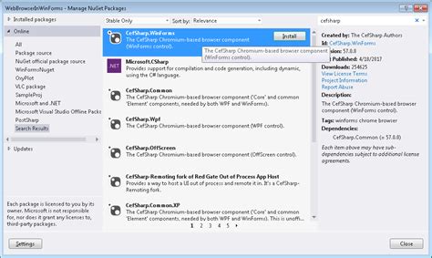 how to embed chrome browser in a winforms application telerik ui for