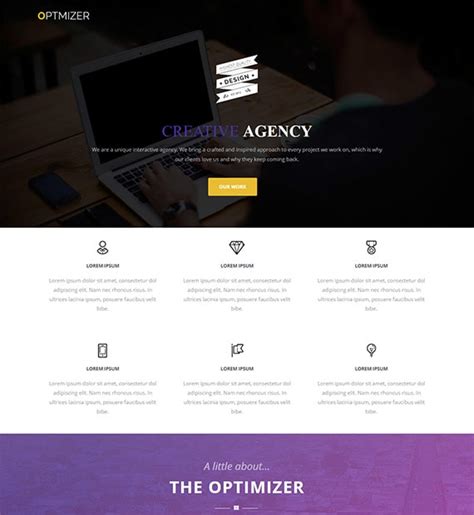 create a custom converting fast loading landing page with bare html css