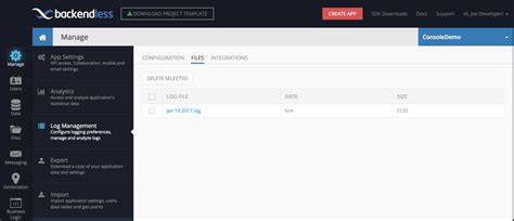 logging backendless sdk for flutter api documentation
