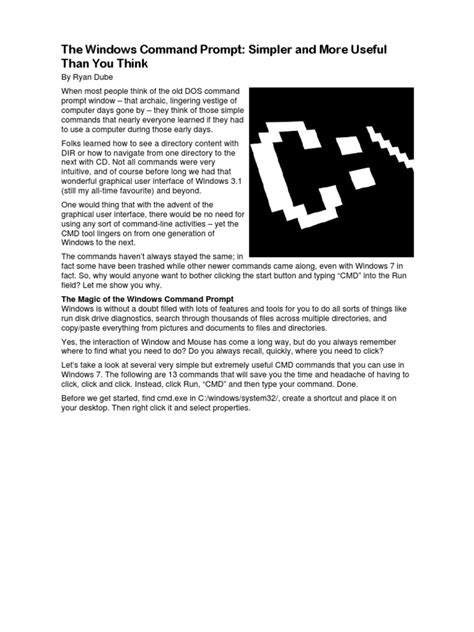 The Windows Command Prompt Pdf Command Line Interface Graphical
