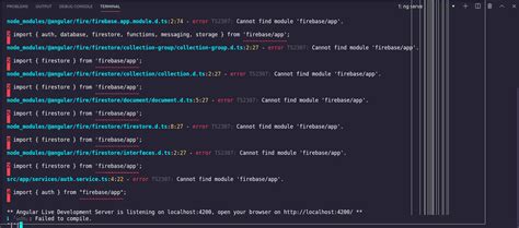 javascript can t import firestore and firebase in angular 8 for an