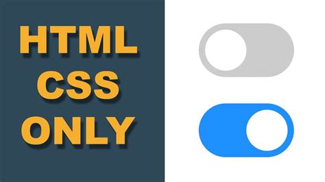 how to create toggle switch by using html and css itechzo