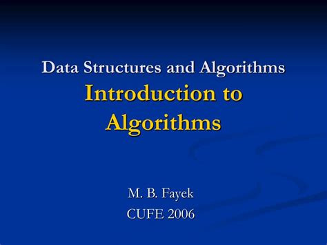 ppt data structures and algorithms introduction to