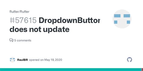 dropdownbuttonformfield does not update · issue 57615 · flutter