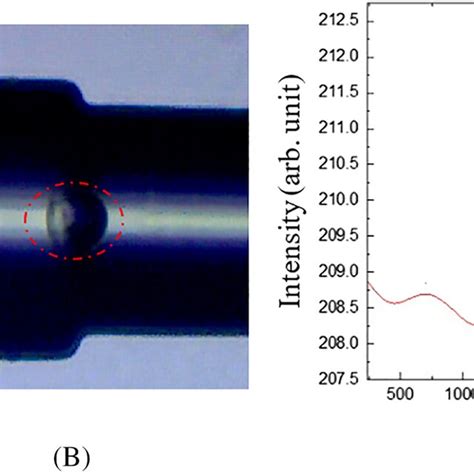 Microscopic Photos Of A Microcavity On The Surface Of Optical Fiber