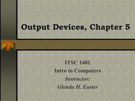 output devices chapter 5