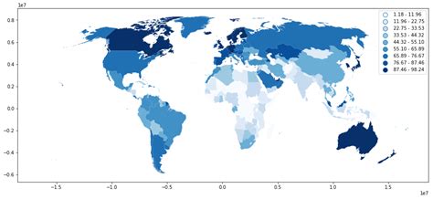creating a choropleth map of the world in python using