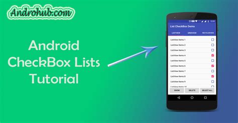 android listview checkbox androhubandrohub