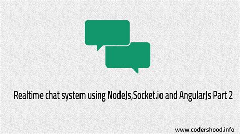real time chatting app using nodejs mysql angularjs and