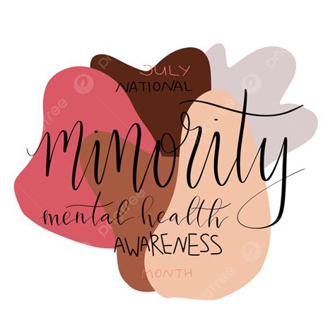 National Minority Mental Health Awareness Month July Poster With
