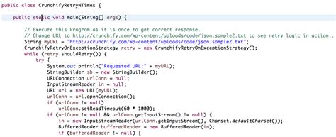 how to retry operation n number of times in java crunchify