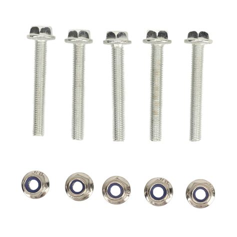 5 Set Auger Shear Bolt Lock Nut Kit 19m7834 Auger Shear Pin Bolts And