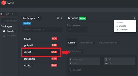 npm manager for windows to install uninstall update npm
