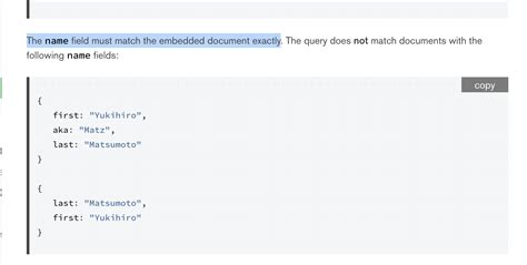 tips：mongodb中的embedded document（嵌套文档）查询注意事项 codercoder
