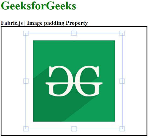 fabric js image padding property geeksforgeeks