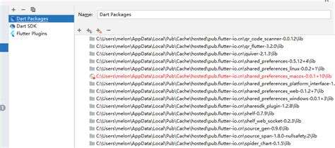 library dart packages has broken classes path flutter