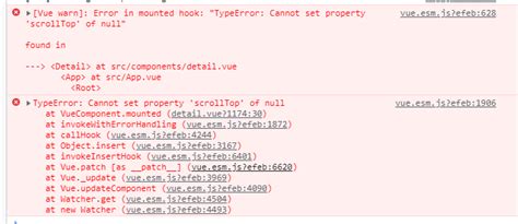 解决vue 移动端项目“切换页面，页面置顶”后报错为： typeerror cannot set property scrolltop