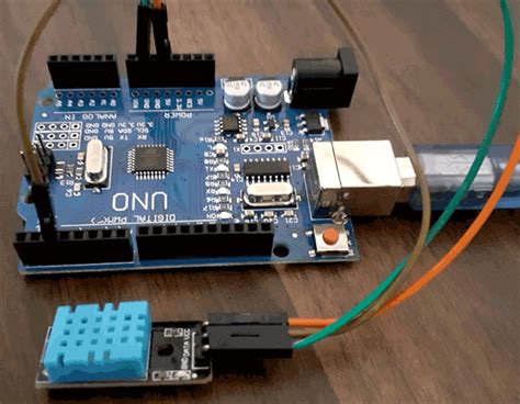 using arduino with node red to monitor the temperature and humidity on