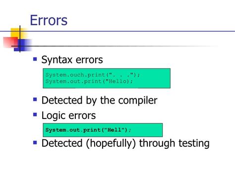 what is a logical error digitalpictures