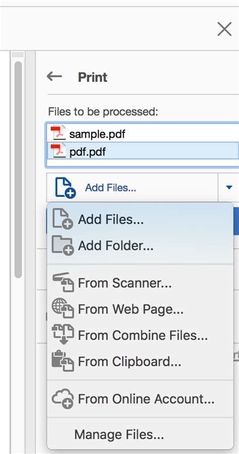 solved how do you print multiple pdf files using adobe ac adobe