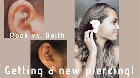Deciding Between A Rook Or Daith Piercing Youtube