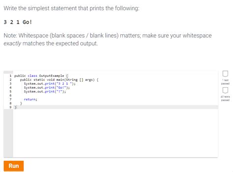 [solved] write the simplest statement that prints the