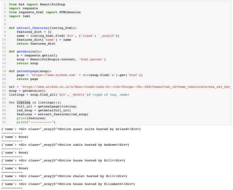 python beautifulsoup returning none stack overflow
