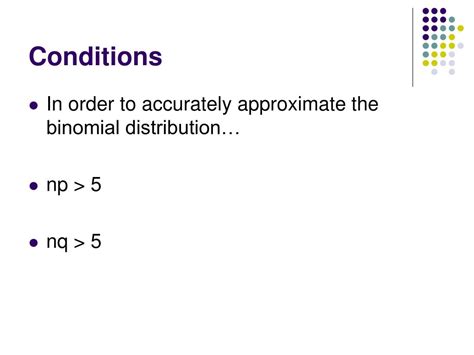 Ppt 8 4 Normal Approximation To The Binomial Distribution Powerpoint