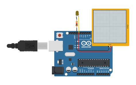 circuit design led interfacing with arduino uno tinkercad