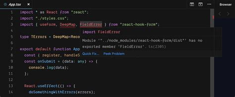 types lost in version issue react hook form react hook form hot sex