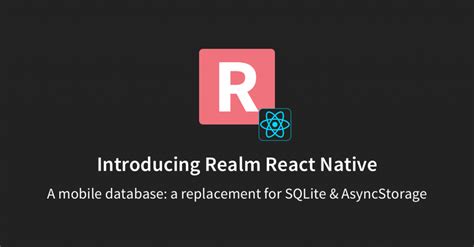 realm meluncurkan database baru untuk react native belajar react