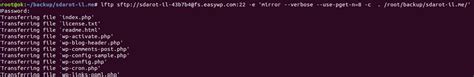 download a site using sftp serverok