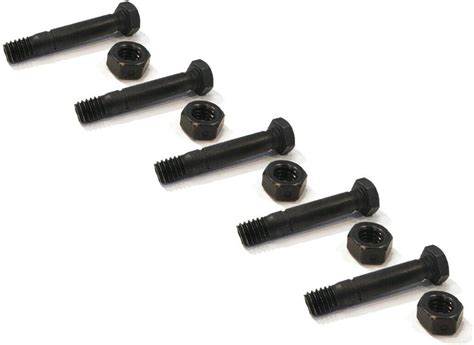 Replacement For Pack Of 5 Shear Pin Bolt And Nuts For