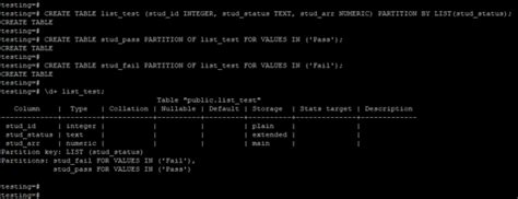 postgresql partition how to perform partition in postgresql