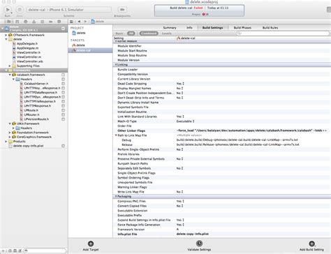 ui automation calabash ios link error ksecattrsynchronizableany