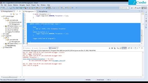 how to use java util logging class in java for creating logs part 2