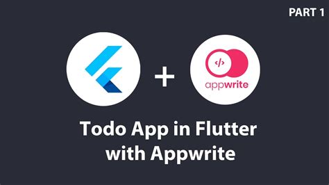 todo app in flutter with appwrite part 1 youtube