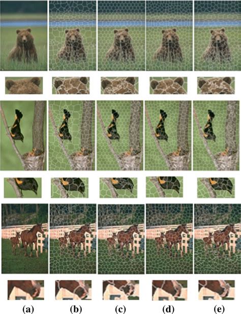 comparison of the proposed superpixel segmentation algorithm with other