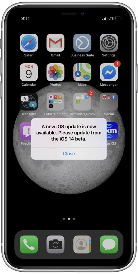 ios 14 beta update error message how to get rid of it in ios 14 plus