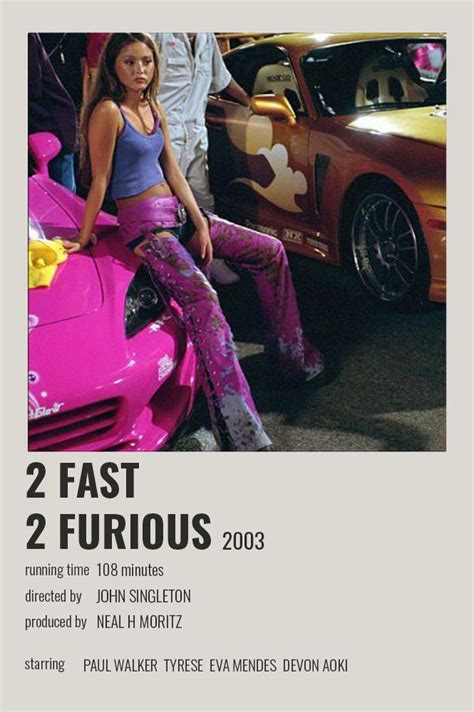 2 Fast 2 Furious Polaroid Poster Girly Movies Girl Movies Movies To