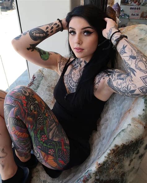 Tattoed Women Tattoed Girls Inked Girls Goth Beauty Dark Beauty