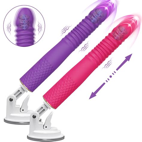 Consolador De Empuje Telesc Pico Autom Tico Para Mujer Vibrador