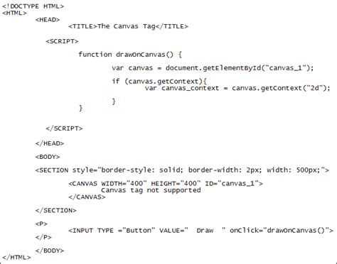 getting started with the html5 canvas