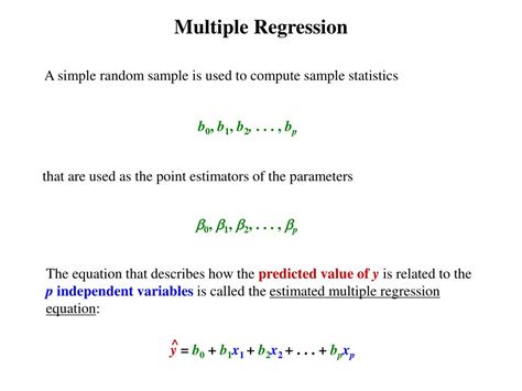 Ppt Multiple Regression Powerpoint Presentation Free Download Id